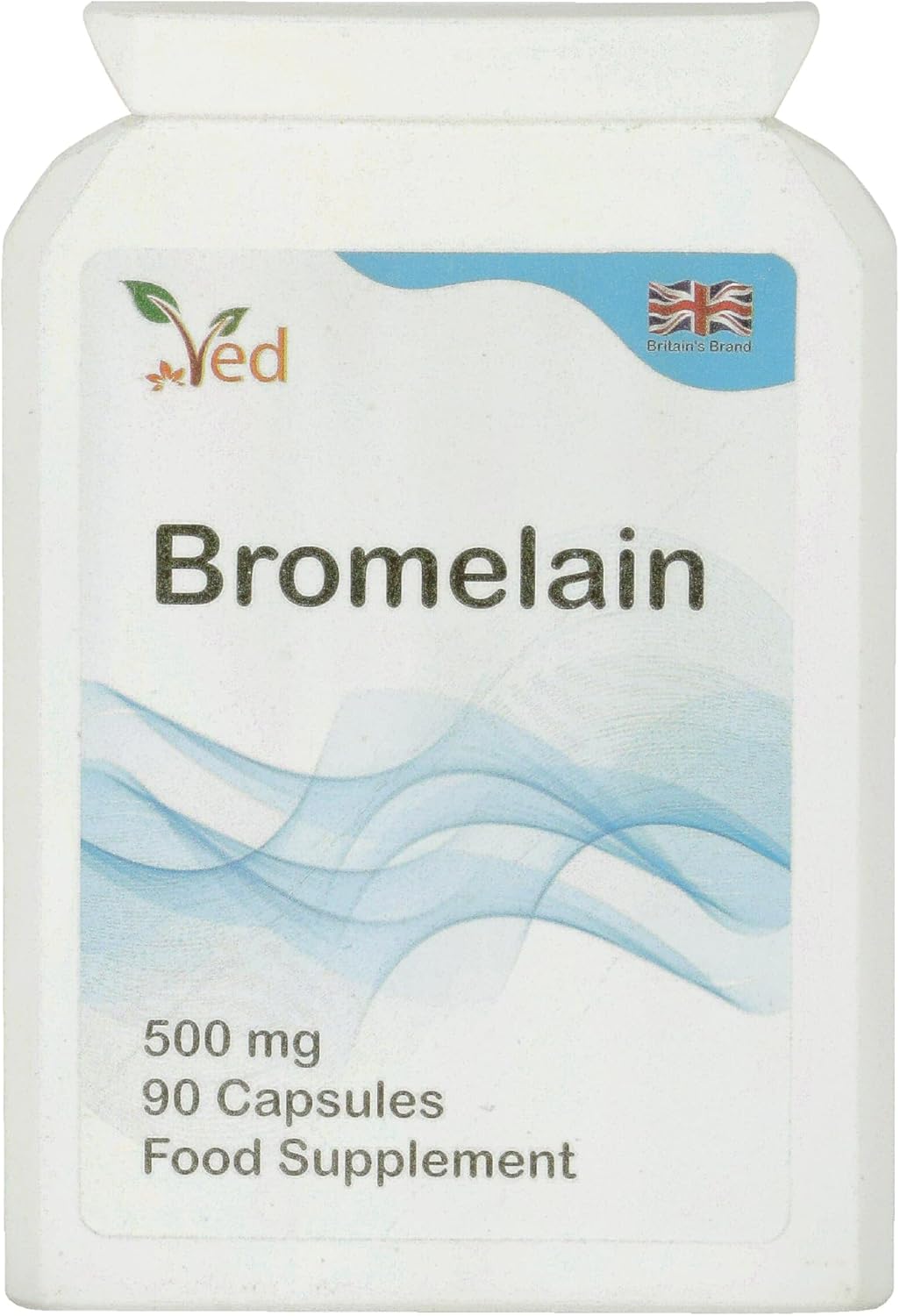 Ved Bromelain Capsule High Strength 3000 GDU/g 500mg per Capsule, Natu