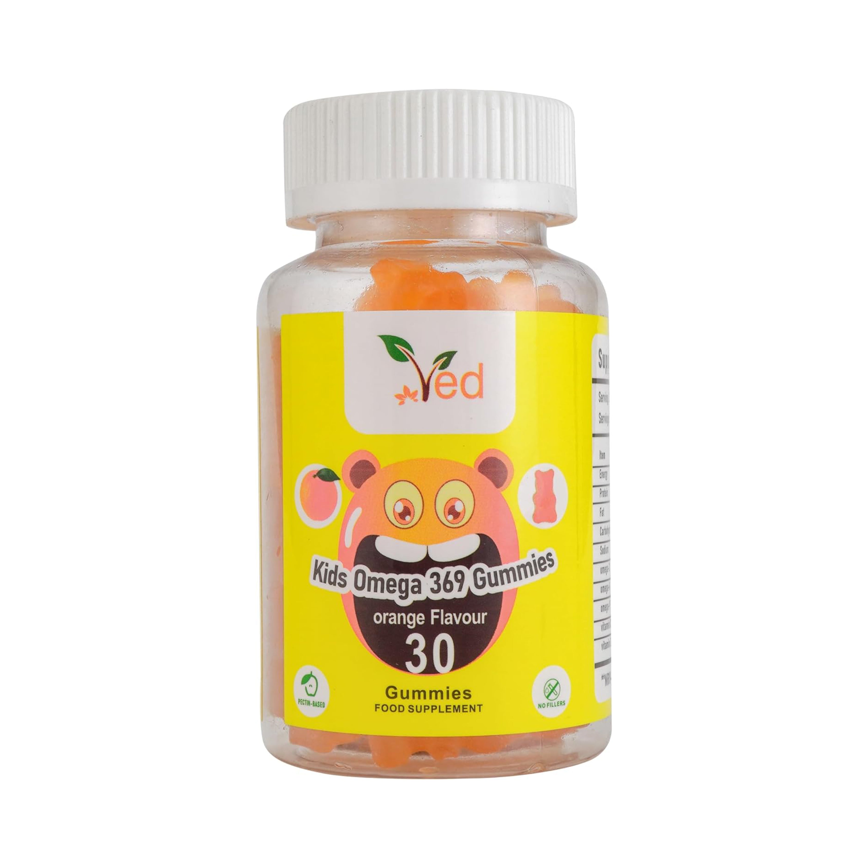 Kids Omega 3 6 9 Gummies Orange flavor 30 gummies/bottle