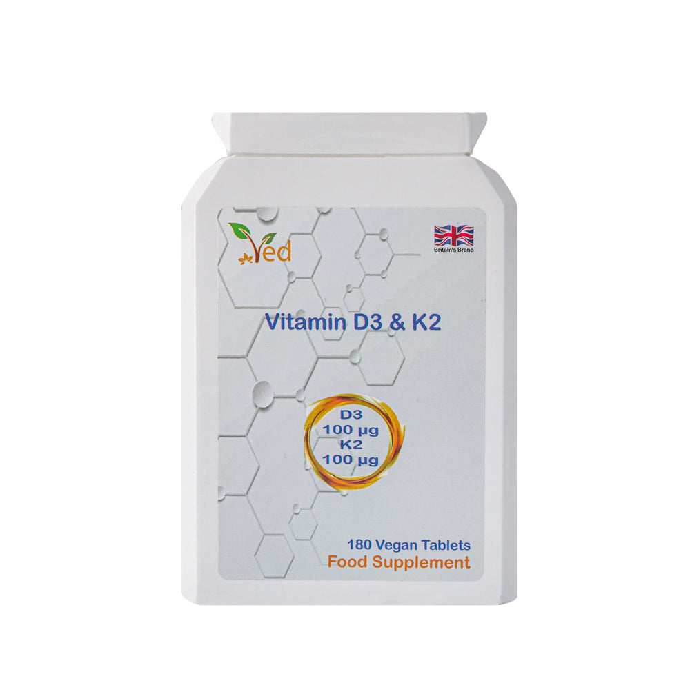 Buy Ved’s Vitamin D3 K2| 1000 Iu Vitamin D3 & 100 Mcg Vitamin K2| Max Strength 2 in 1 Immune ...