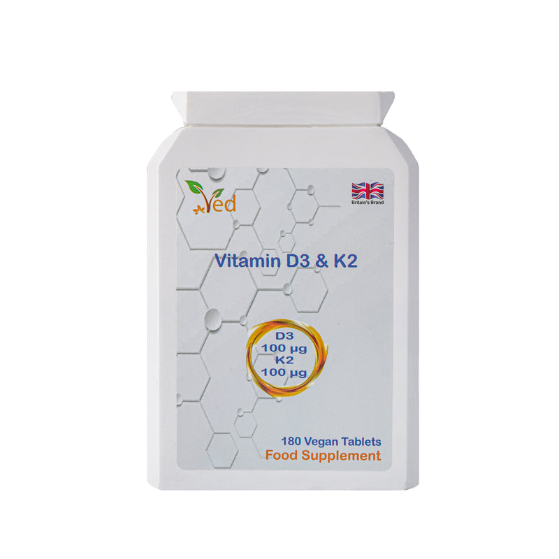 Buy Ved’s Vitamin D3 K2| 1000 Iu Vitamin D3 & 100 Mcg Vitamin K2| Max ...
